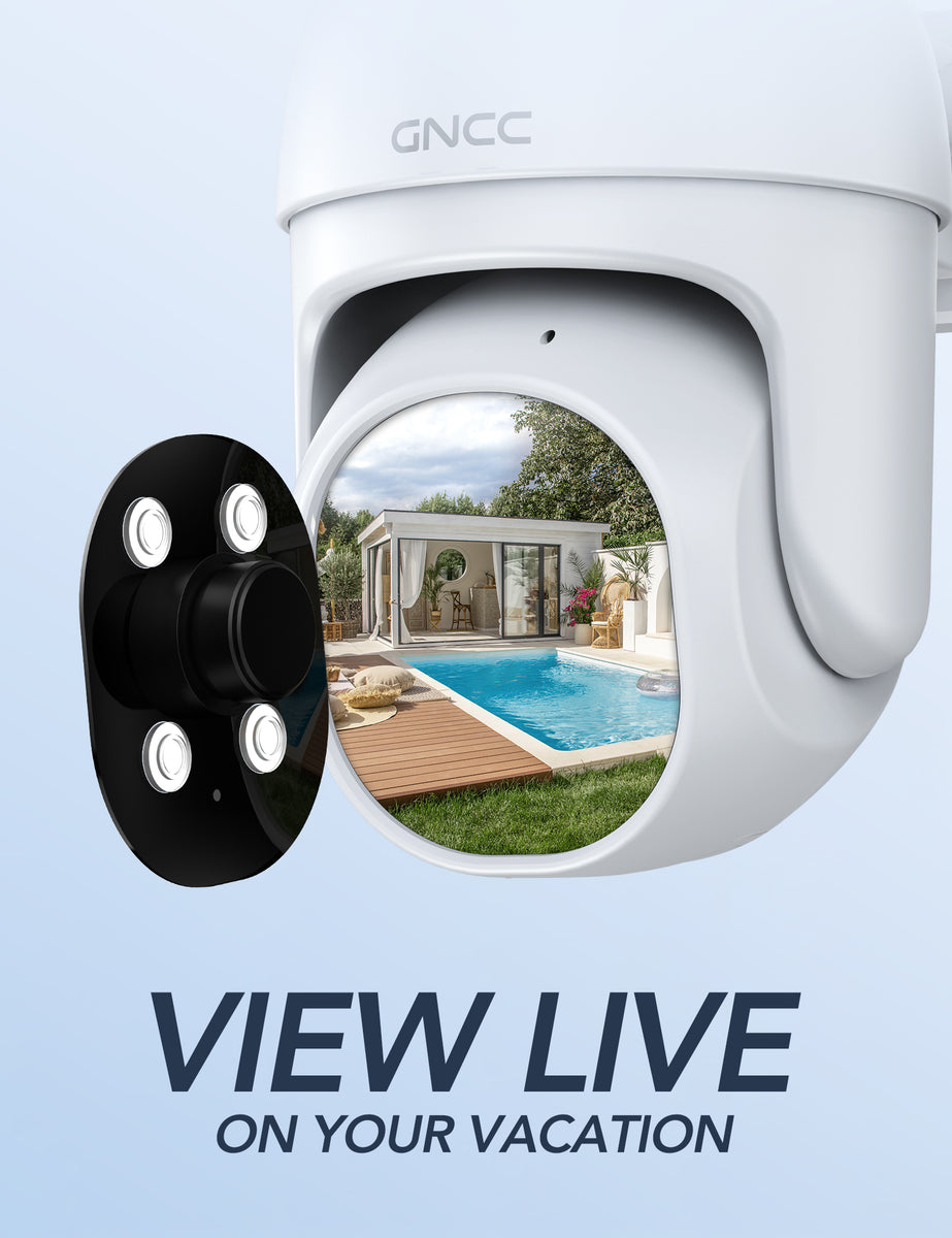 GNCC K2 1080P Outdoor Security Camera for Home Security with Color Nig ...